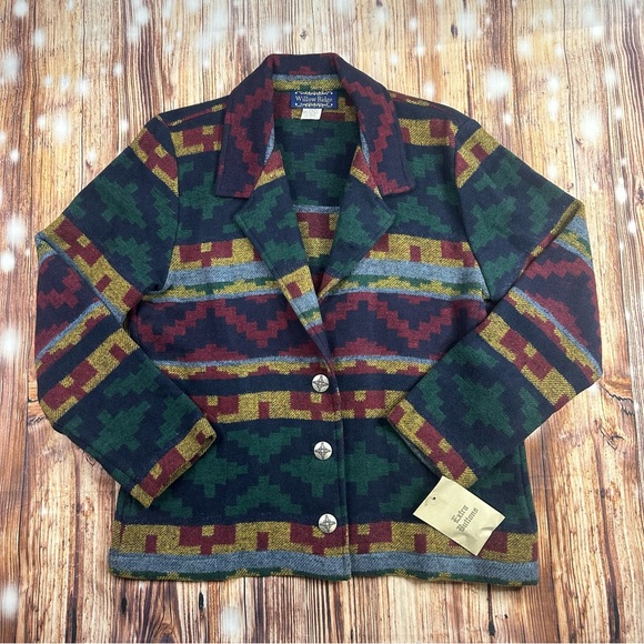 Willow Ridge | Jackets & Coats | Vintage Willow Ridge Boho Tribal Aztec ...